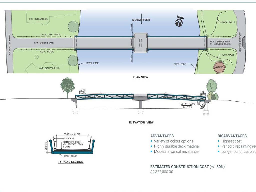 InQuinte.ca | Drawings for new pedestrian bridge